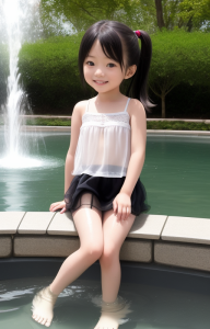 20230702 1 水遊びするai少女 Ai少女の里